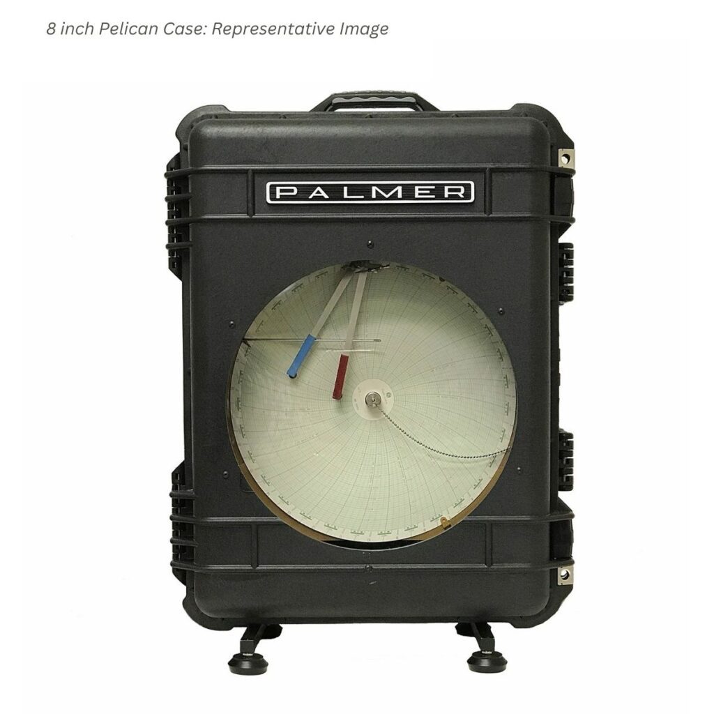 Pelican® Case Pressure and Temperature Circular Chart Recorder, 8 inch ...