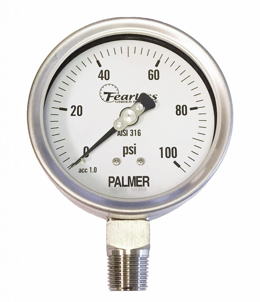 SF Fearless All Stainless Steel Series Pressure Gauges | Palmer Wahl ...