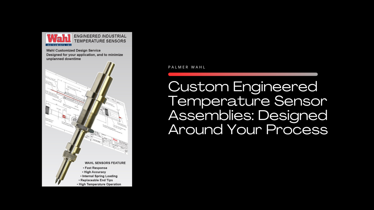 Custom Engineered Temperature Sensor Assemblies: Designed Around Your Process | Palmer Wahl ...